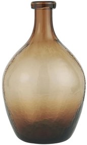IB LAURSEN Skleněná váza Balloon Brown 28 cm, hnědá barva, sklo