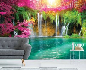 Malvis ® Tapeta Exotický vodopád Vel. (šířka x výška): 504 x 310 cm
