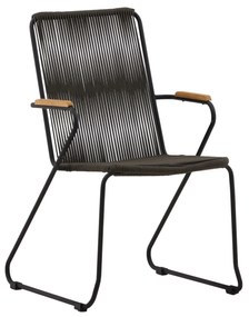 Jídelní židle Bois, 2ks, černá, 60 x 63 x 93