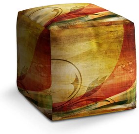 Sablio Taburet Cube Retro motiv: 40x40x40 cm