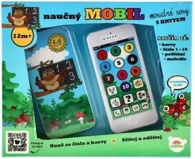 TEDDIES Naučný telefon Moudrá sova / Interaktivní hračka / čísla a bar