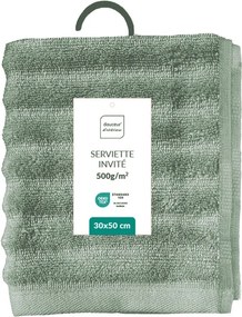 Zelený froté bavlněný ručník 30x50 cm Maya – douceur d'intérieur