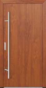 FM Turen - Feldmann & Mayer Vchodové dveře s ocelovým opláštěním FM Turen model DS00 Orientace dveří: Levé, otevírání ven, Dekor: Zlatý dub, Standardní rozměr dveří včetně rámu: 88 cm x 208 cm - vnější rozměr rámu