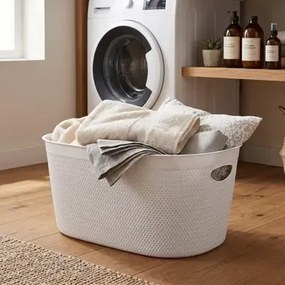 Belli e Forti RATA bílá / Koš na prádlo / plast / 60 l