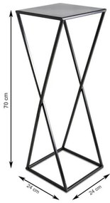 Stojan na květiny 70x24 černá