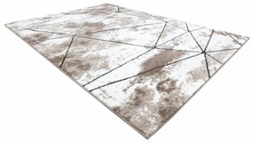 Kusový koberec Polygons hnědý 240x330cm