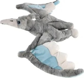 TEDDIES Plyšový pterosaurus 29x18 cm šedý / od 0 měsíců / Plyš