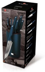 BERLINGERHAUS Sada nožů ve stojanu 7 ks Metallic Line Aquamarine Edition