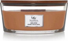 WoodWick vonná svíčka s dřevěným knotem Elipsa Santal Myrrh 453,6 g