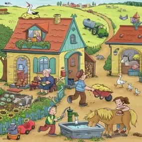 Ravensburger Práce na farmě / 3x49 dílků / od 5 let