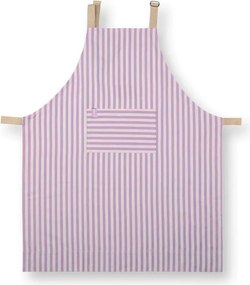 Pip Studio Apron Stripes kuchyňská zástěra  - lila (Kuchyňská zástěra v lila barvě o rozměru 72 x 89.5 cm )