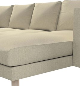 Potah na pohovku IKEA Norsborg 4-místná se šezlongem barva béžová látka pletený vzor