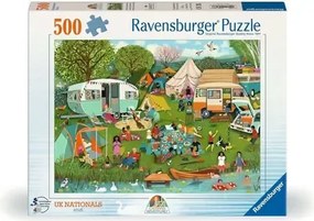 RAVENSBURGER Puzzle Dobrodružství v kempu / 500 dílků