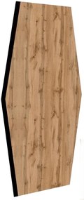 MDF panel Šestiúhelník 60x30cm Dub Wotan