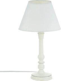 Vintage samostatná lampa s dřevěným stojanem, ideální pro noční stolek nebo stůl