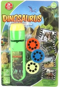 Svítilna s projektorem Dinosauři 2v1 / Dětská svítilna / 24 obrázků /
