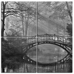 Obraz na plátně - Starý most - čtverec 3139QE (60x60 cm)
