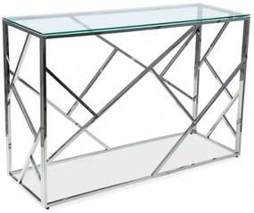 Casarredo Konzolový stolek MACADA C barva chrom/sklo