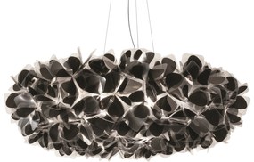 Slamp Clizia Mama Non Mama Black 130, designové svítidlo s čirým kabelem, 15x12W E27, prům. 130cm