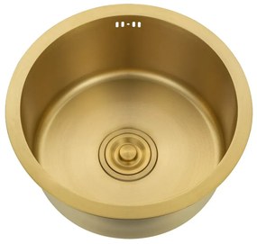 Velazo Dřez 1 komorový, nerez - VE-4242G, ø 42 cm, zlatý