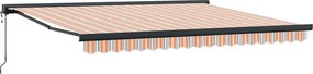 Stahovací markýza Vícebarevný 400 × 300 cm Textil a kov 3330572