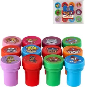 Razítka Tlapková Patrola kulatá samonamáčecí / 12 ks / Plast / 3+