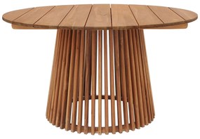 House Nordic Dřevěný zahradní stůl LORCA ø120 cm teak