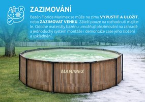 Bazén Marimex Florida 3,05x0,91 m se zabudovaným skimmerem - motiv TEAK