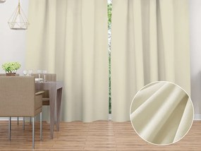 Biante Sametový závěs Velvet Premium SVP-003 Smetanový - šířka 135 cm 135x210 cm