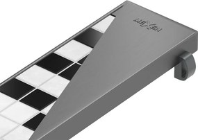 Mexen Flat M13 kryt 2v1 pro liniový odtok 60 cm, kartáčovaná gun šedá - 1E19060
