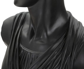 Socha hlavy ROMAN WOMAN BLACK 22X16X41 cm