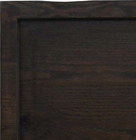 Koupelnová deska tmavě hnědá 160x60x(2-6) cm ošetřený masivní 3156256