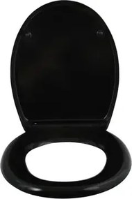 Spirella EASY CLIP WC prkénko černé / duroplast Thermodur