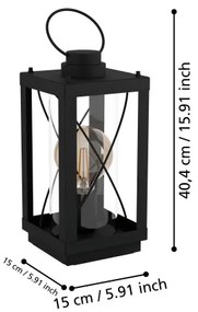 Eglo 43624 - Stolní lampa BRADFORD 1xE27/60W/230V