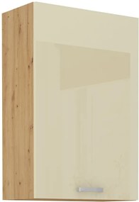 STL 60 cm skříňka horní jednodveřová ARTISAN (výška 90 cm) Barevné provedení ARTISAN: Krémový lesk
