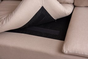 Hanah Home Rohová pohovka LUNGO krémová