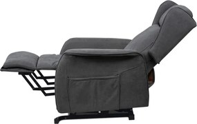 Polohovací křeslo šedé, elektrické TV-1190 GREY2