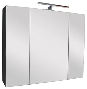 BPS-koupelny Zrcadlová skříňka závěsná s LED osvětlením Naturo 80 ZS