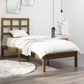 vidaXL Rám postele masivní dřevo 100 x 200 cm [3105461] Barva: Přírodní