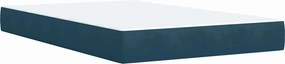 Box spring postel s matrací tmavě modrá 120 x 200 cm samet 3285279