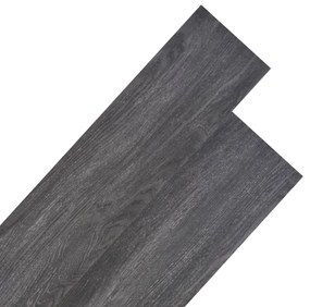 Nesamolepicí PVC podlahová prkna 5,26 m² 2 mm černobílá,  245167