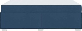 Rám postele s matrací Modrá 120 x 200 cm textil 3399186
