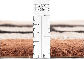 Hnědý pratelný/ručně tkaný bavlněný dětský koberec 101x120 cm Snuggle Benni – Hanse Home