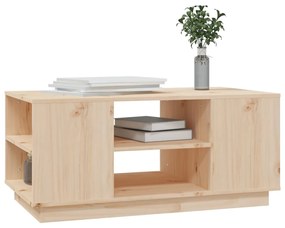 Konferenční stolek 90 x 49 x 40,5 cm masivní borové dřevo - Default Title