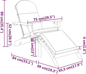 3dílná sada zahradního nábytku Adirondack masivní akácie 3152126