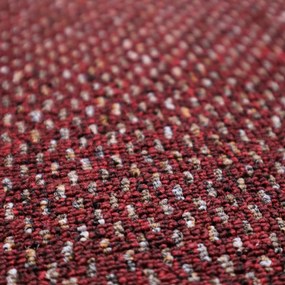 Timzo, Metrážový koberec Rubin 2159 red, na míru, šíře 4m, červená, ab (mřížka), chodba / předsíň