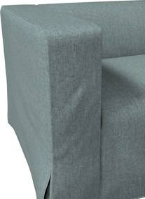 Potah na pohovku Klippan 2-místná, dlouhý s rohovými záhyby barva modrá látka pletený vzor