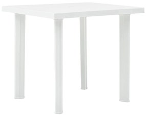48802 vidaXL Zahradní stůl bílý 80 x 75 x 72 cm plast