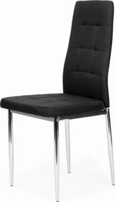 Sada 4 ks jídelních židlí Nogo černá/chrom