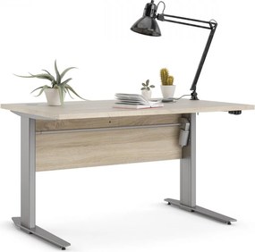 FALCO Výškově nastavitelný psací stůl Office 80400/382 dub sonoma/silver grey